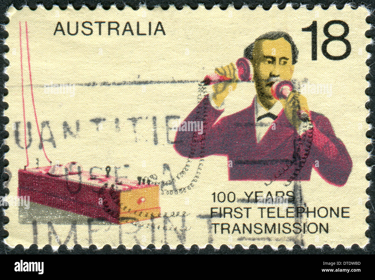 Hundertjahrfeier der ersten Telefonanruf von Alexander Graham Bell ...