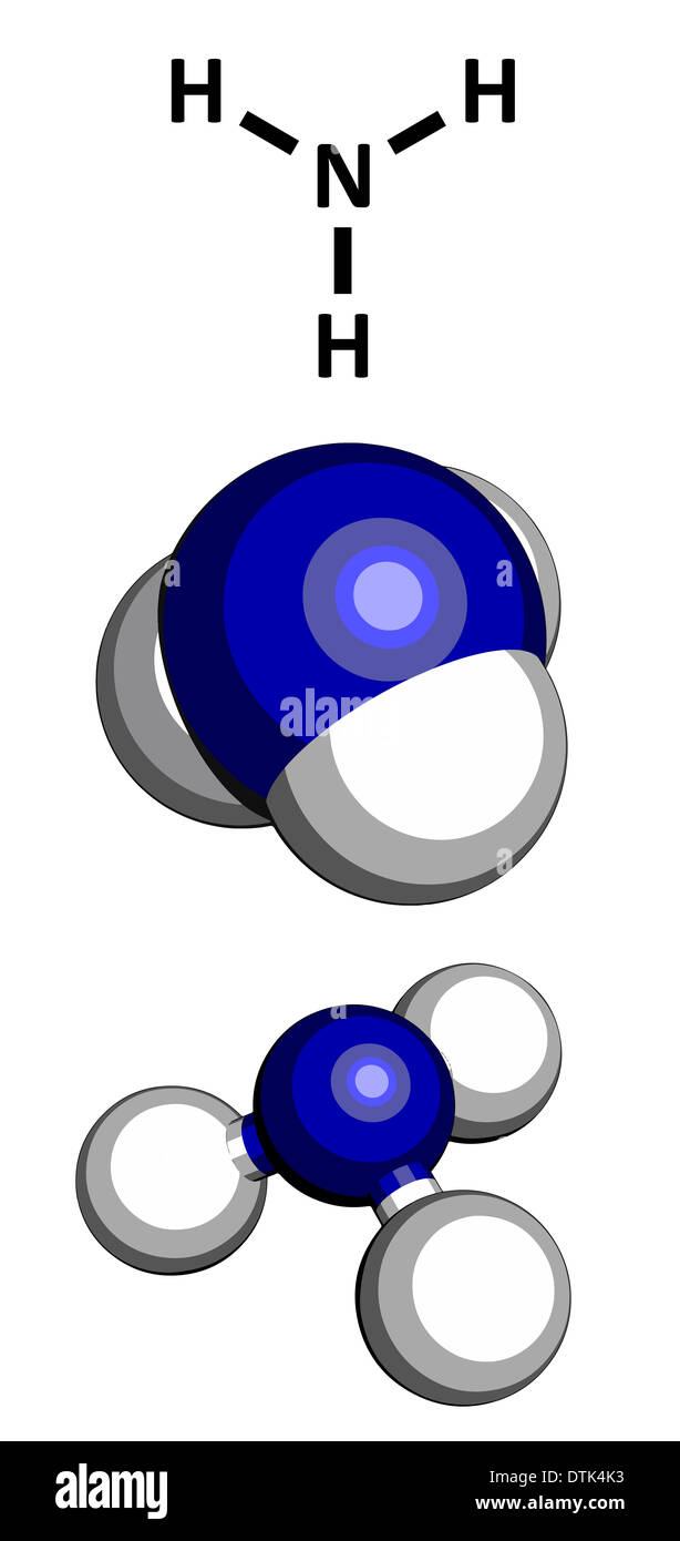 Ammonia nh3 molecule chemical structure -Fotos und -Bildmaterial in ...
