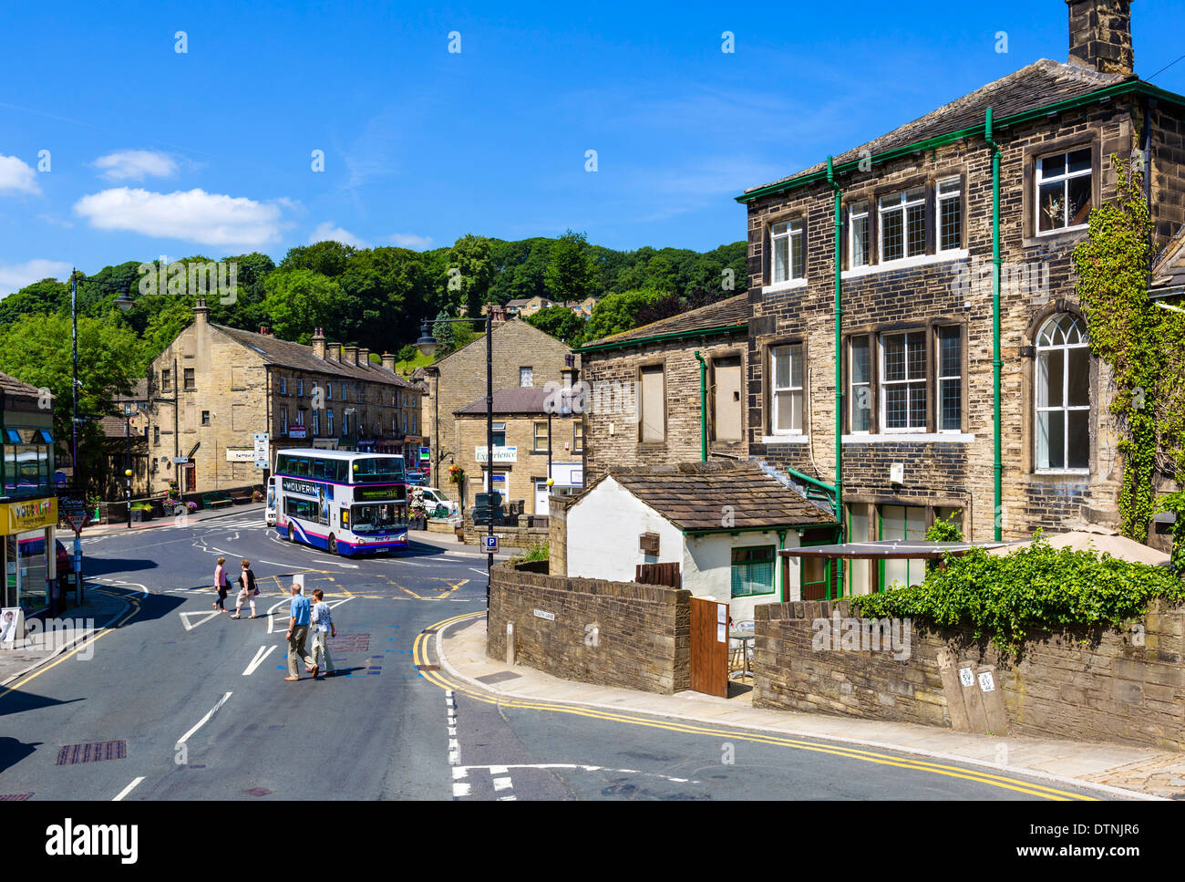 Das Stadtzentrum, Holmfirth, West Yorkshire, England, UK ...