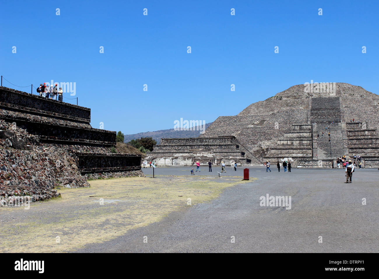 Mond, Pyramiden-Komplex, Pyramiden von Teotihuacan, Mexiko - alte ...