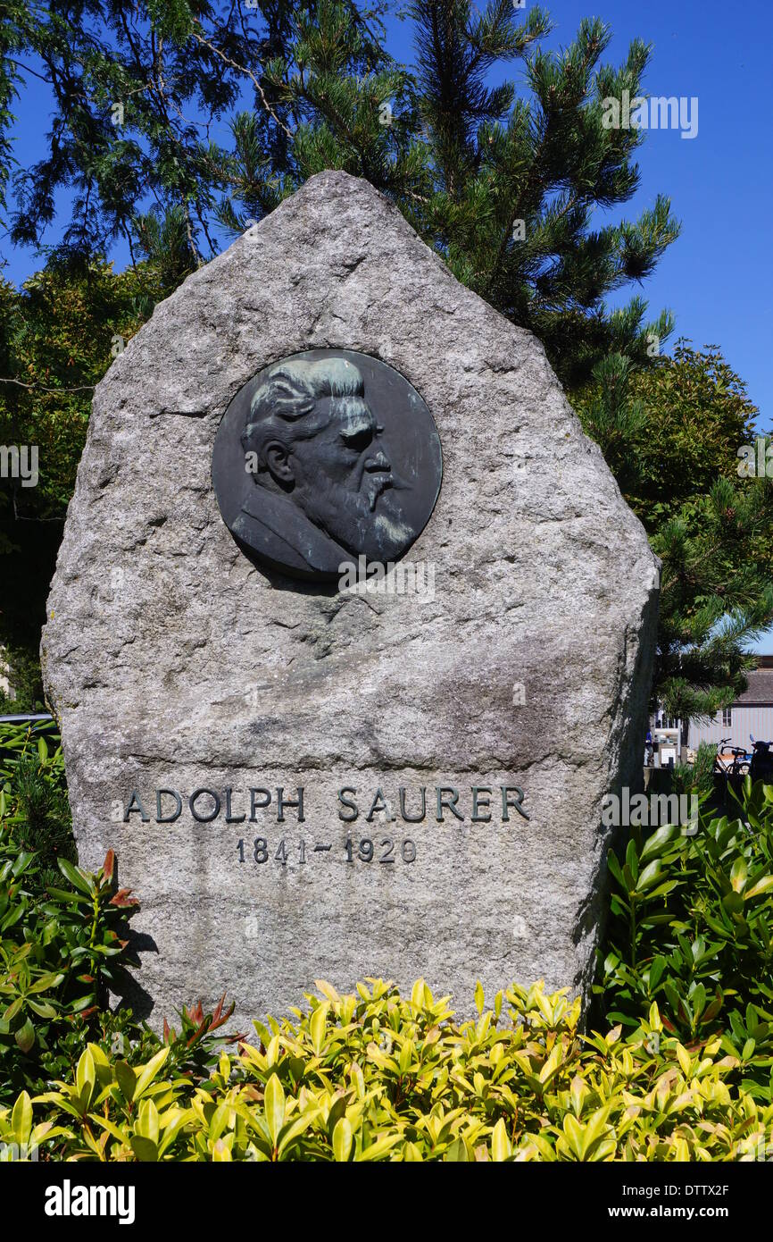 Adolph Saurer Denkmal, Arbon, Schweiz Stockfotografie - Alamy