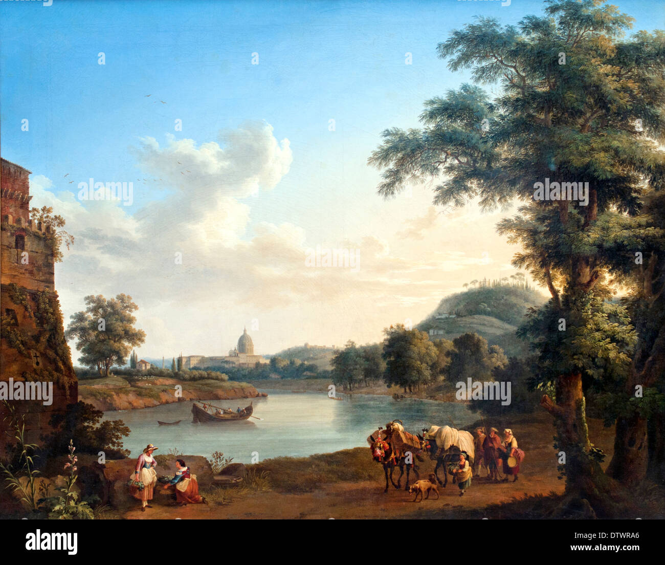 Hackert, Jacob Philipp, 1737-1807 Blick auf St. Peter in Rom. 1777 ...