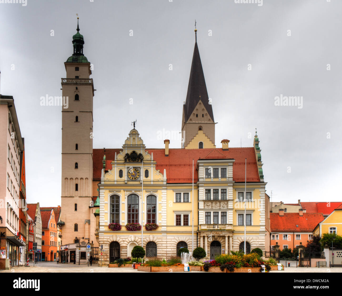 Marktkirche und rathaus Stockfotos und -bilder Kaufen - Alamy