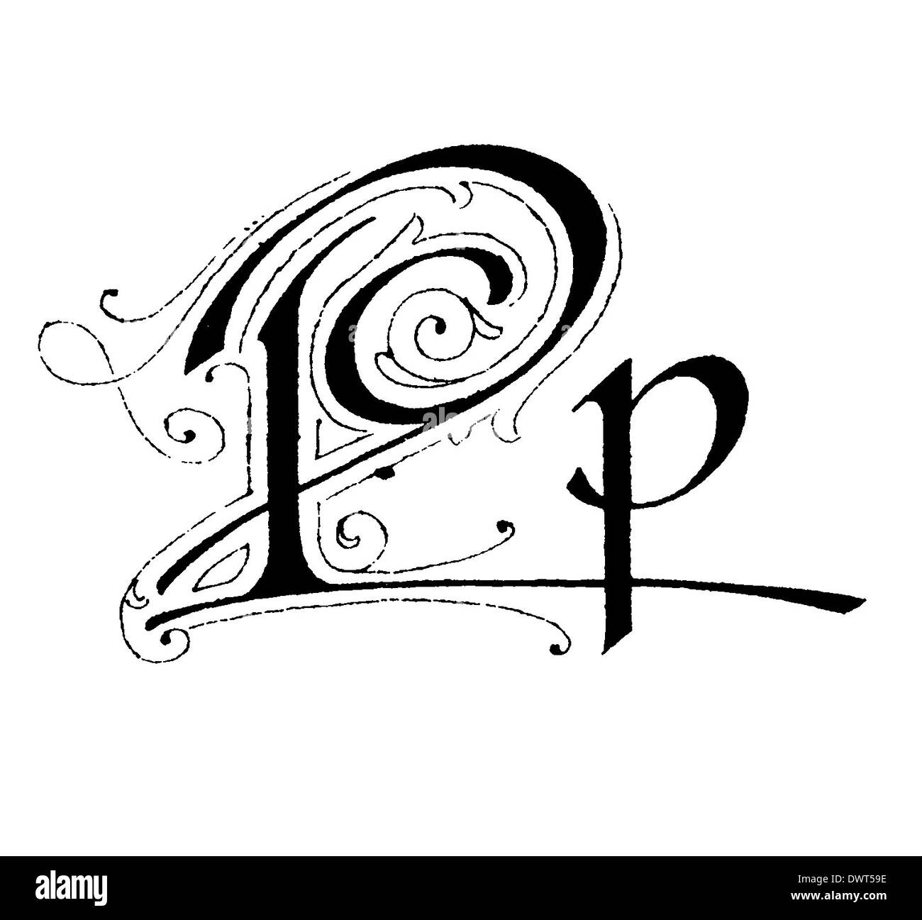 Dibujo de la letra p Ausgeschnittene Stockfotos und -bilder - Alamy