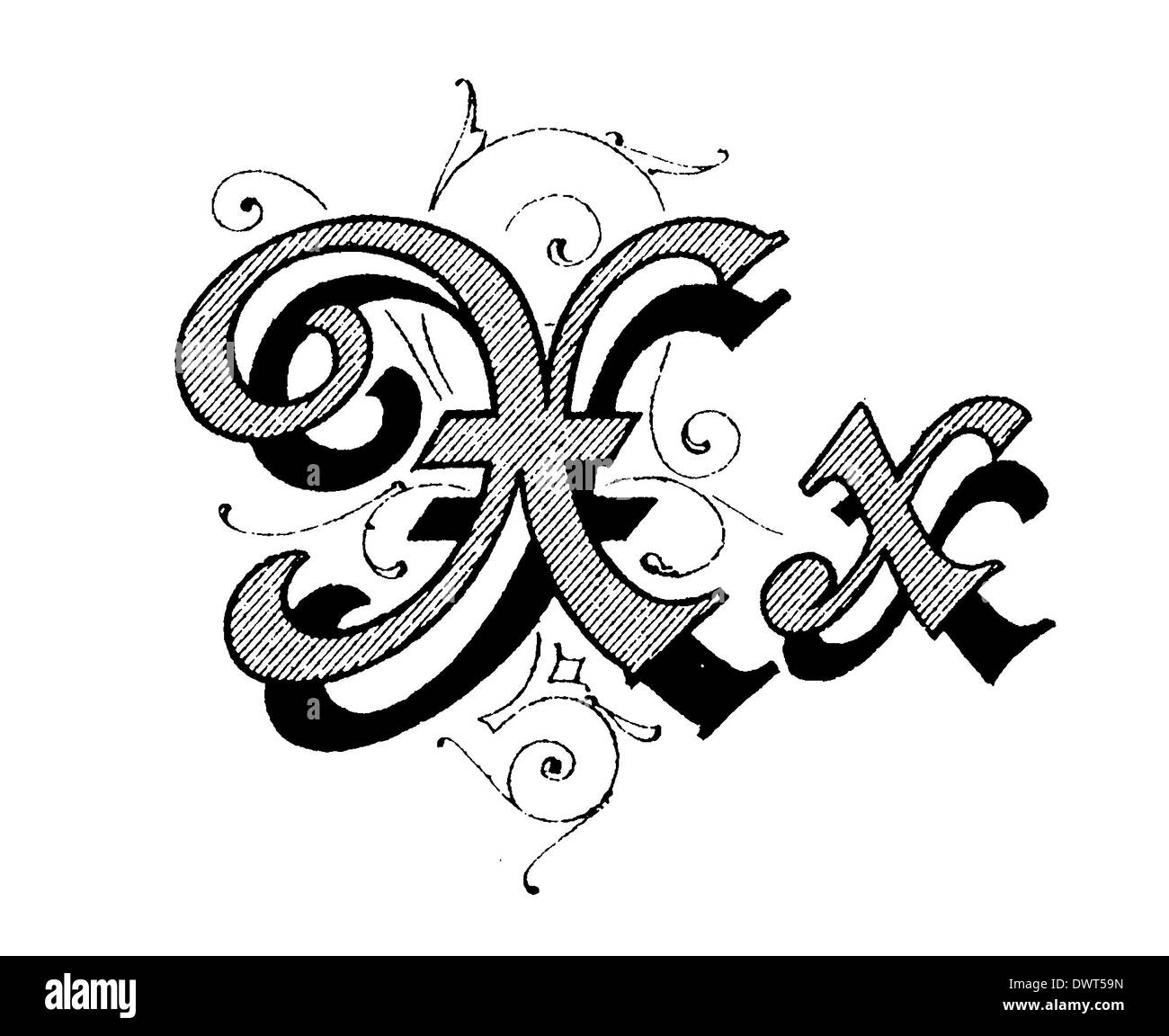 Buchstabe x -Fotos und -Bildmaterial in hoher Auflösung – Alamy