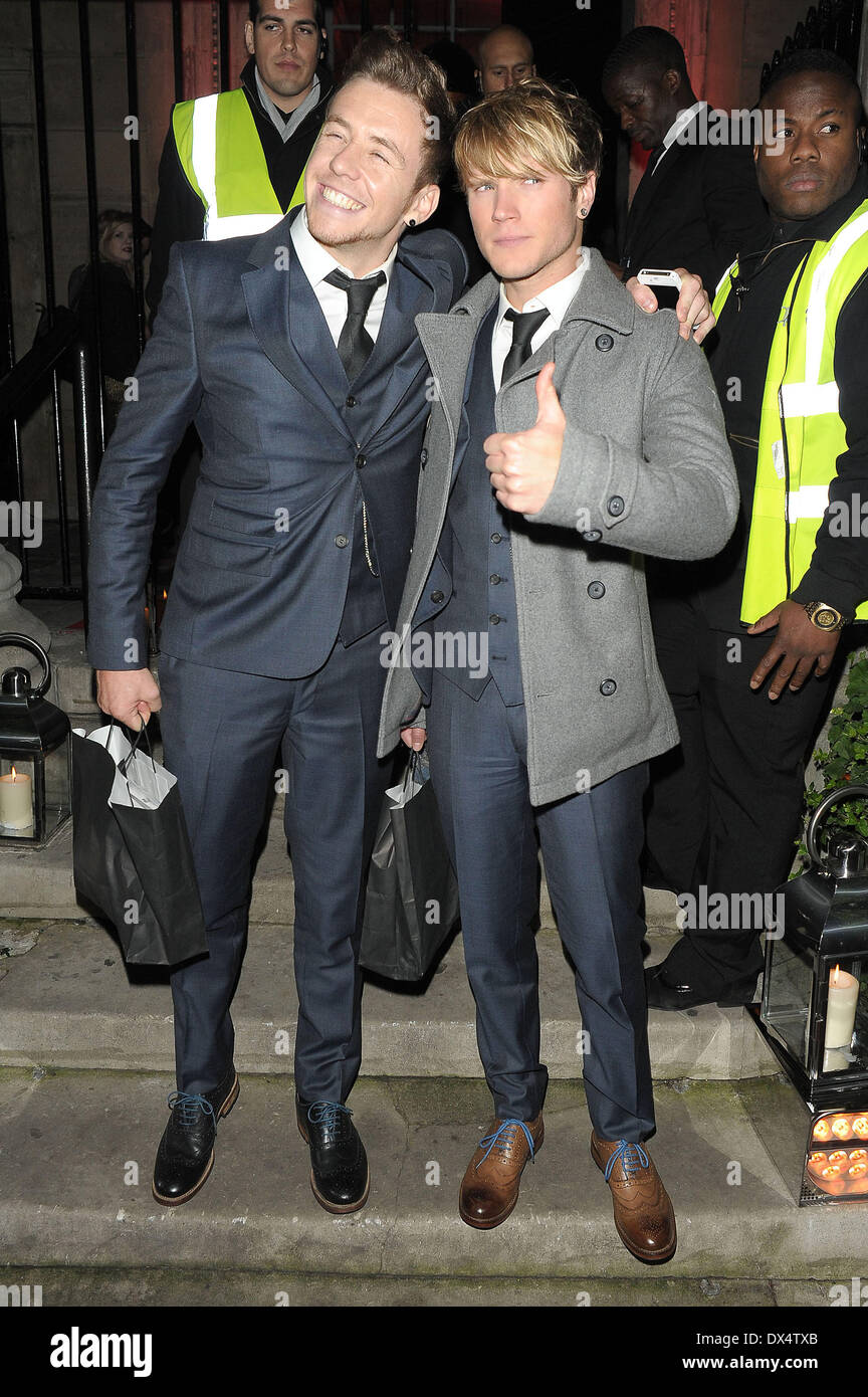 Danny Jones und Dougie Poynter von McFly Haltung Magazine Awards statt auf einem Mayfair ...