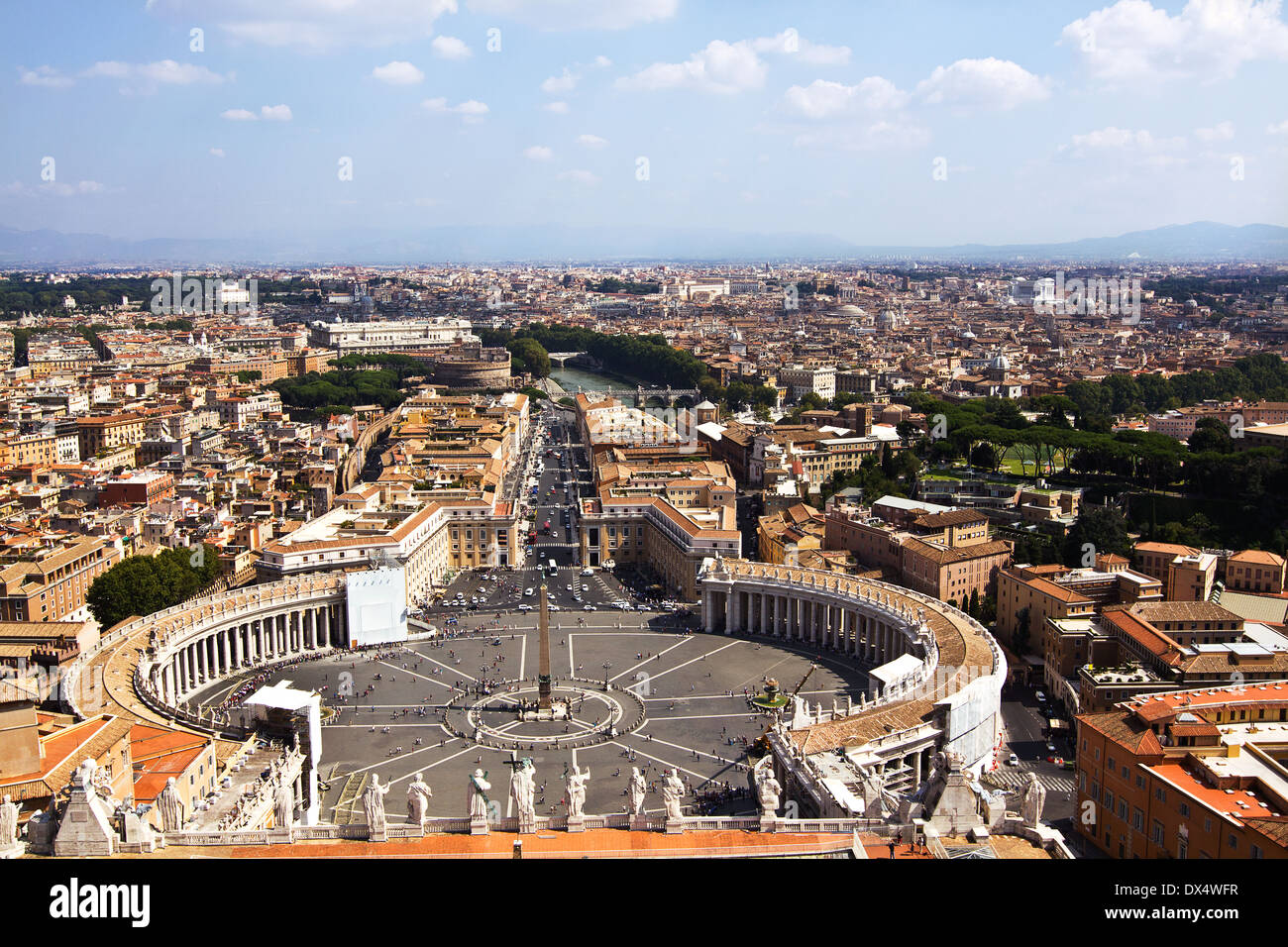 Petersplatz von Rom im Vatikan Stockfotografie - Alamy