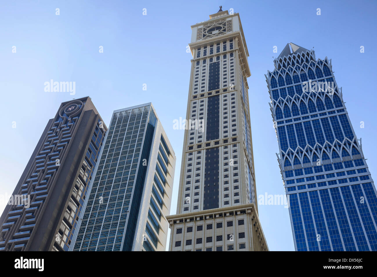 Wolkenkratzer, Al Yaqoub Tower, Latifa Turm, Labyrinth Turm und ...