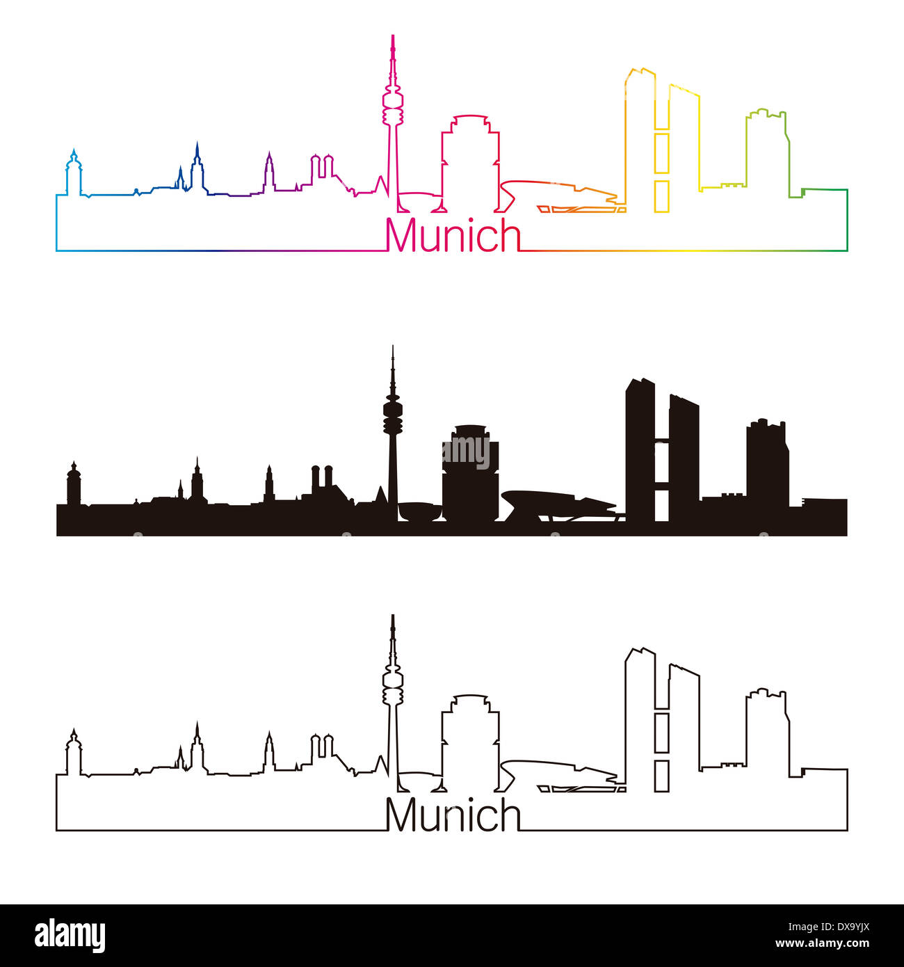 Skyline von münchen -Fotos und -Bildmaterial in hoher Auflösung – Alamy