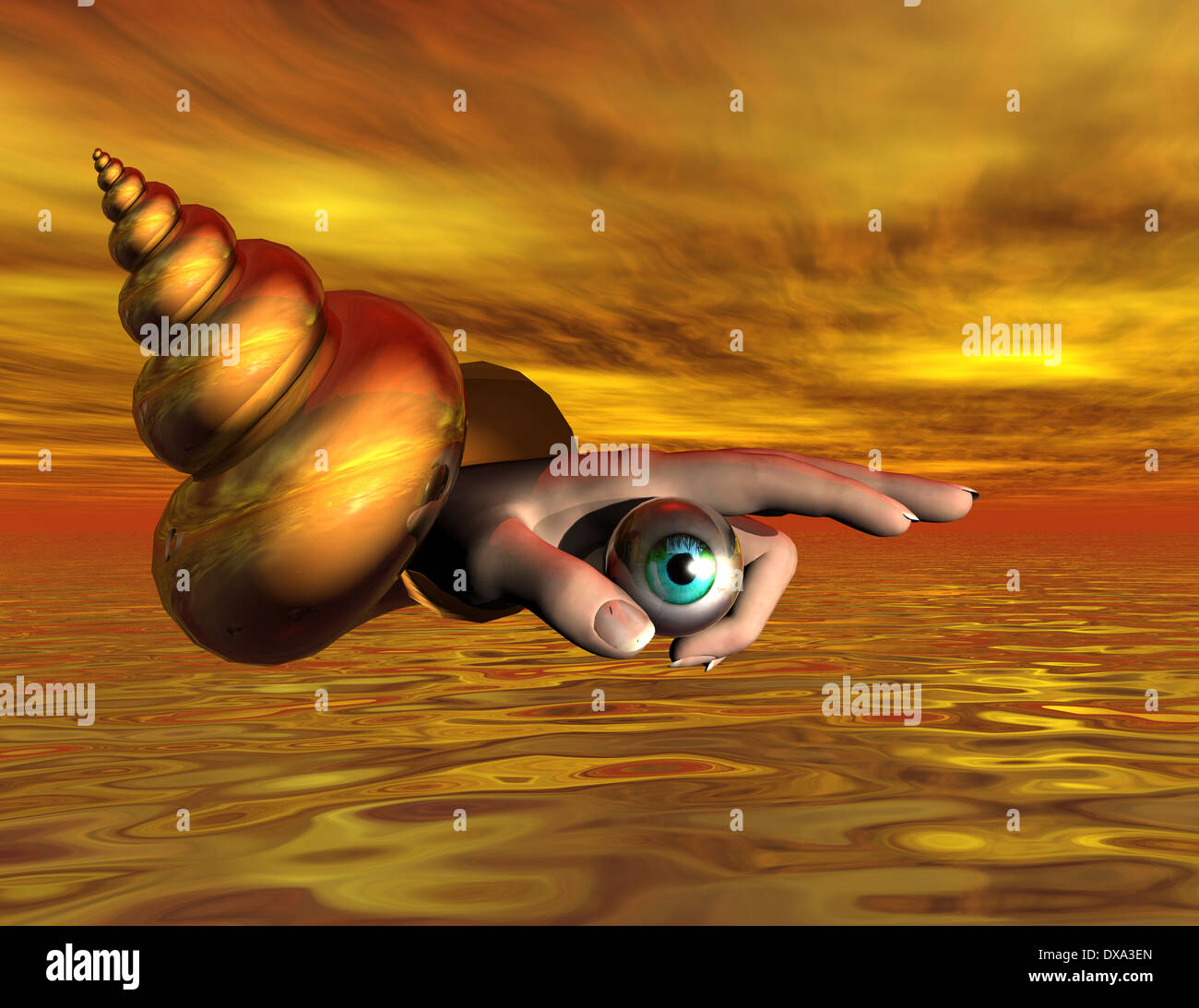 Surreal snail reflection -Fotos und -Bildmaterial in hoher Auflösung ...