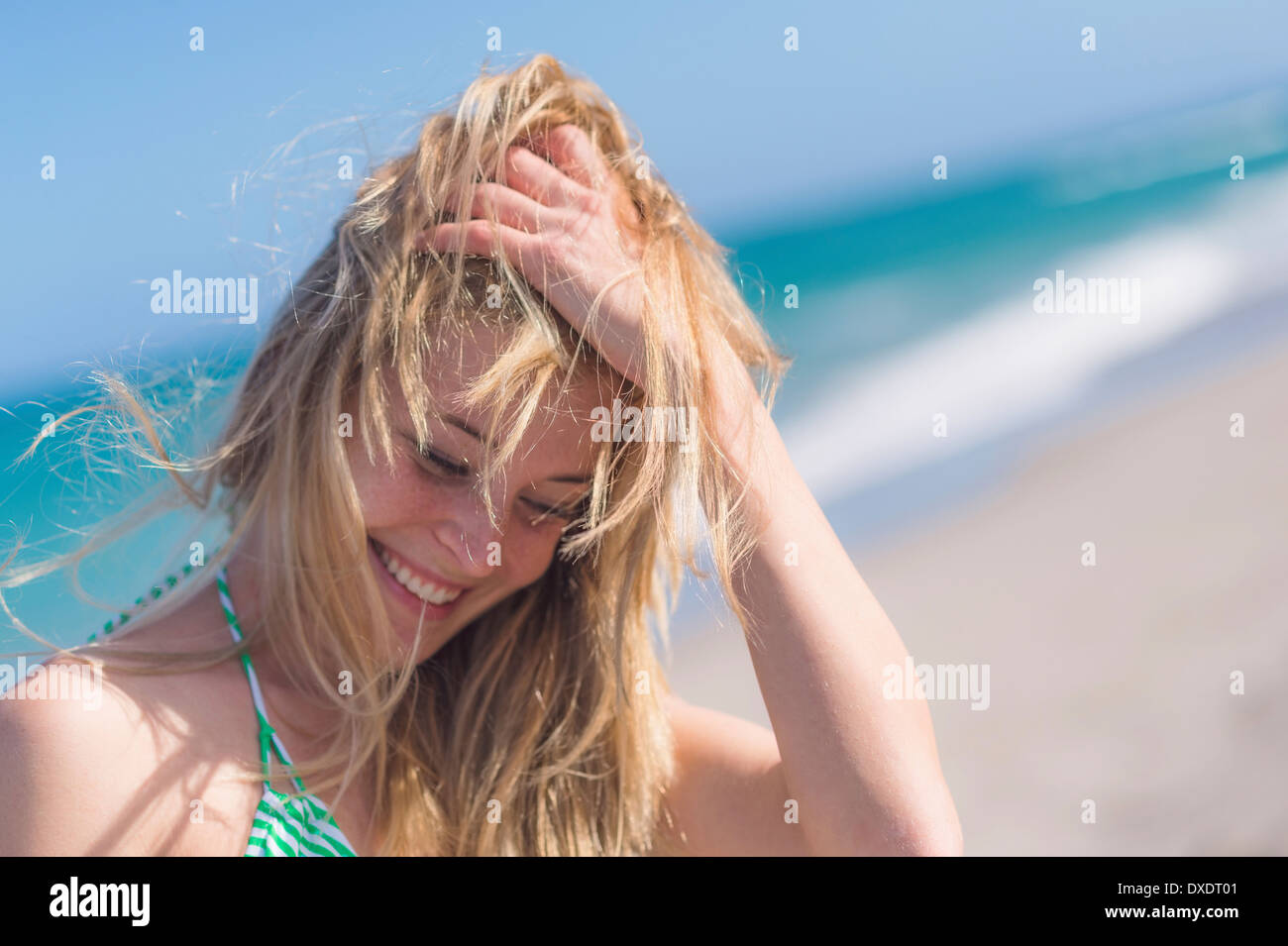 Geile Frau Am Strand