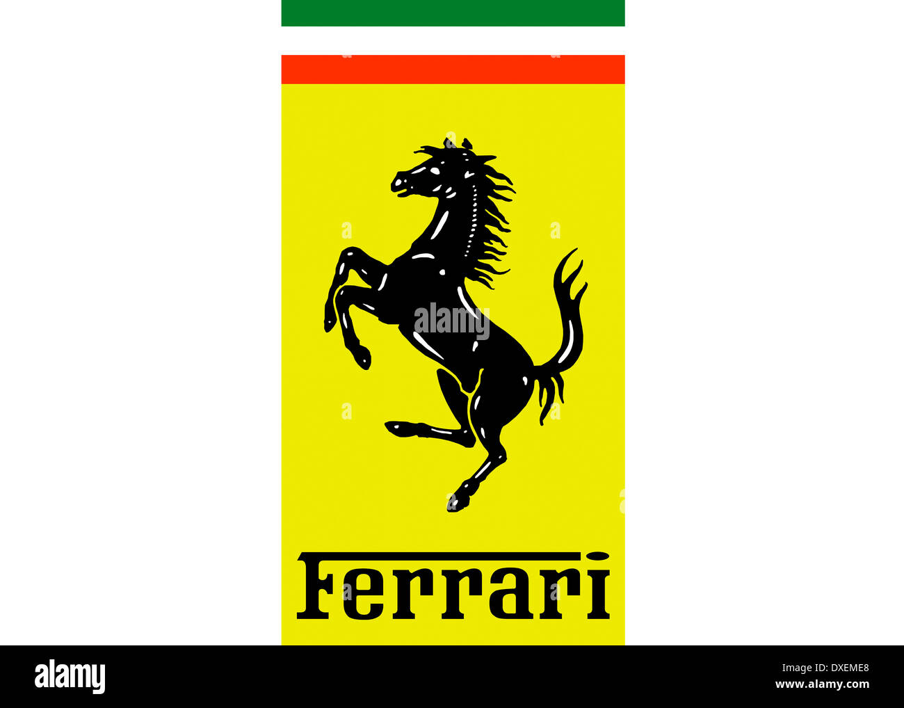 Ferrari Logo Flagge Symbol Emblem Stockfotografie - Alamy