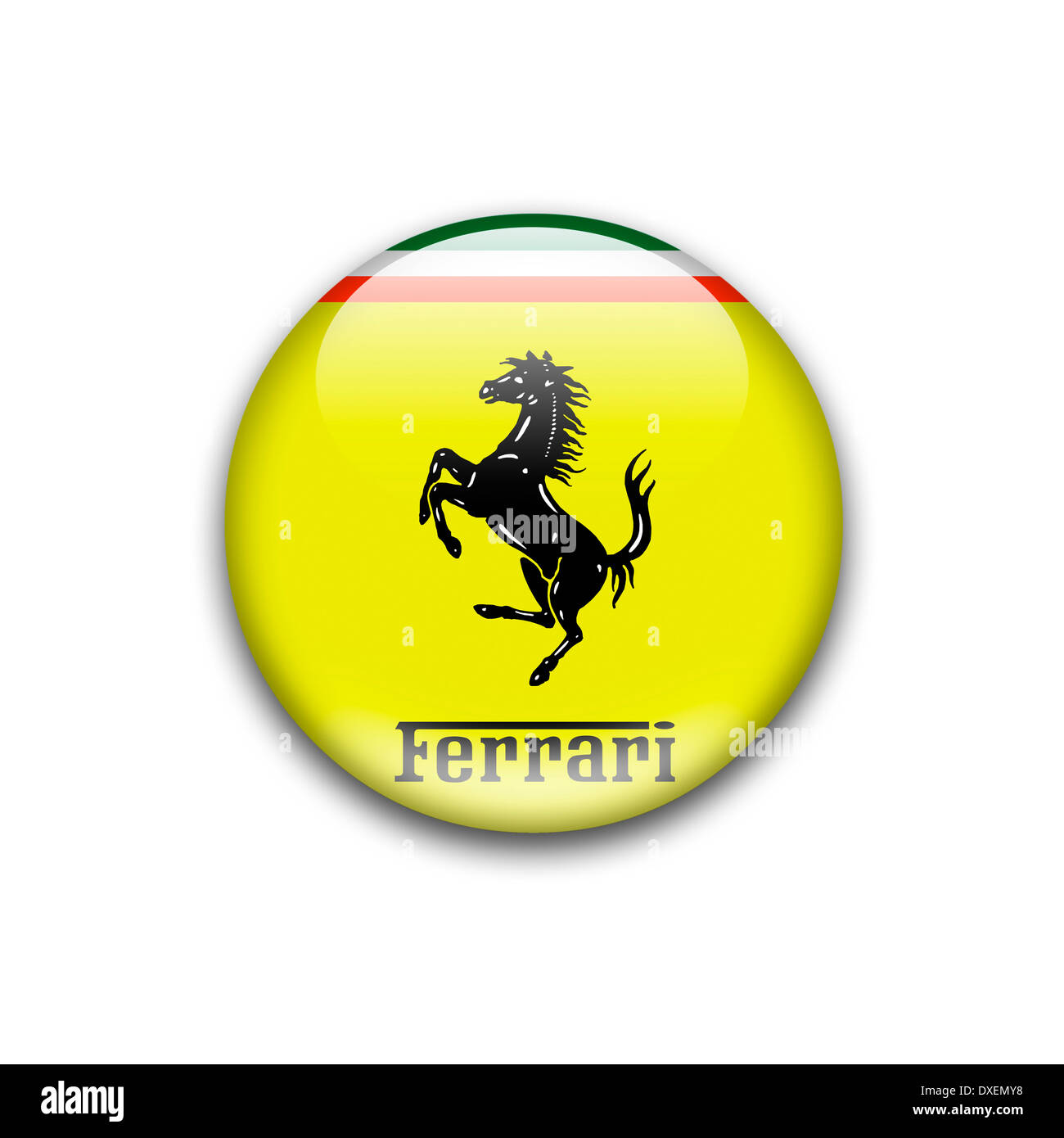 Ferrari Logo Flagge Symbol Emblem Stockfotografie - Alamy