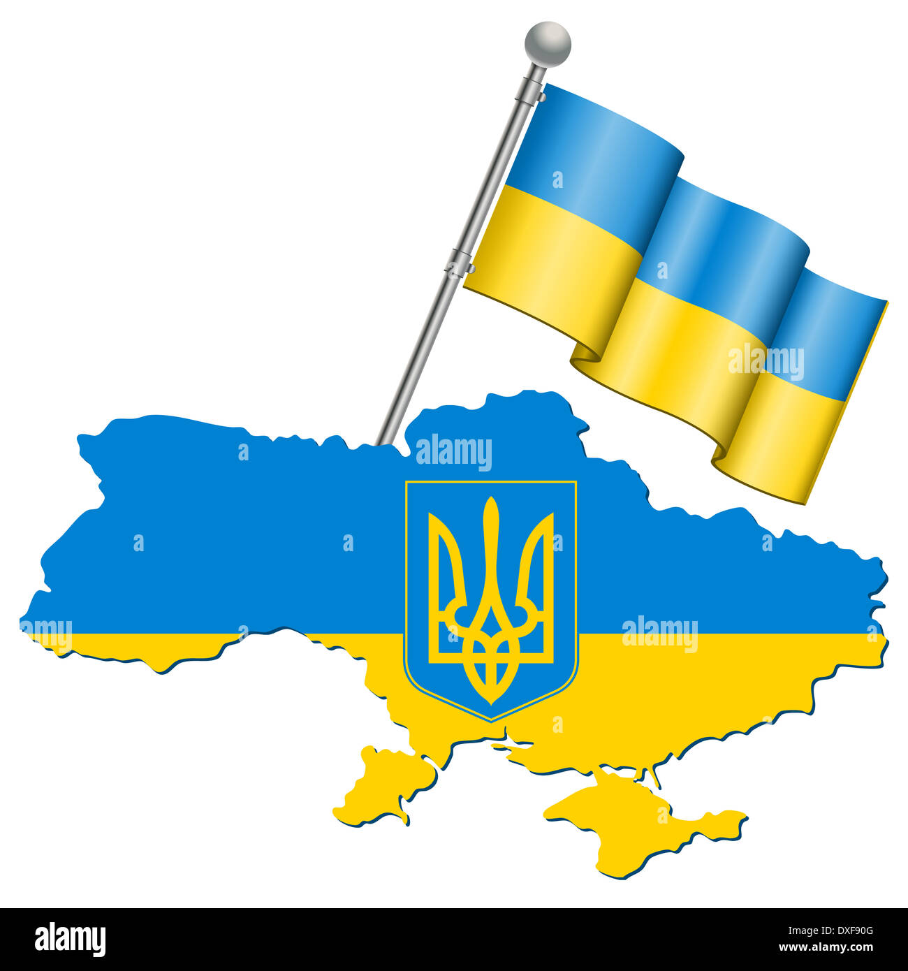 Ukraine Coat Arms Stockfotos und -bilder Kaufen - Alamy