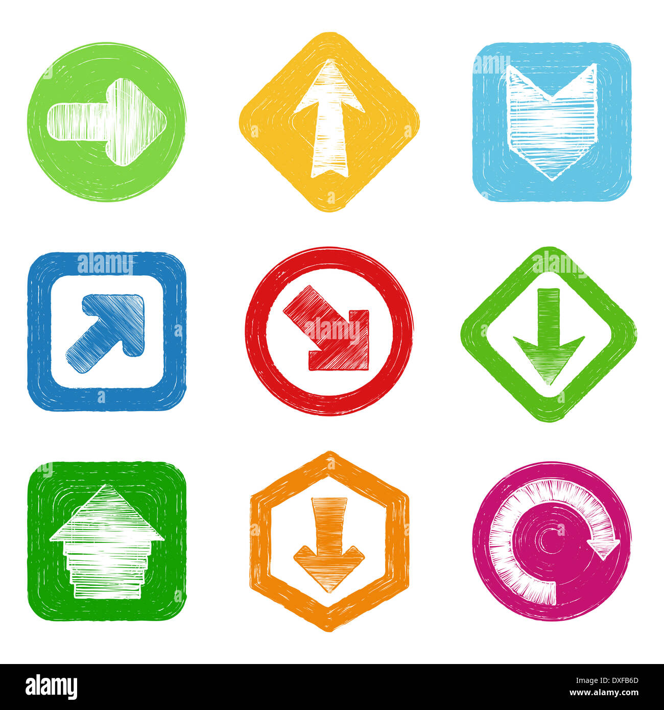 Pfeil von hand gezeichnet -Fotos und -Bildmaterial in hoher Auflösung ...