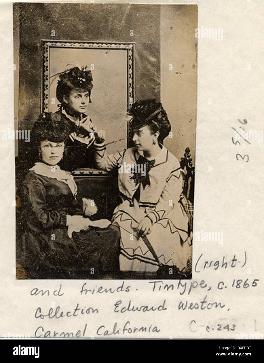 Ein Vintage-Studio-Porträt von Alice Jeanette Brett, der Mutter des ...