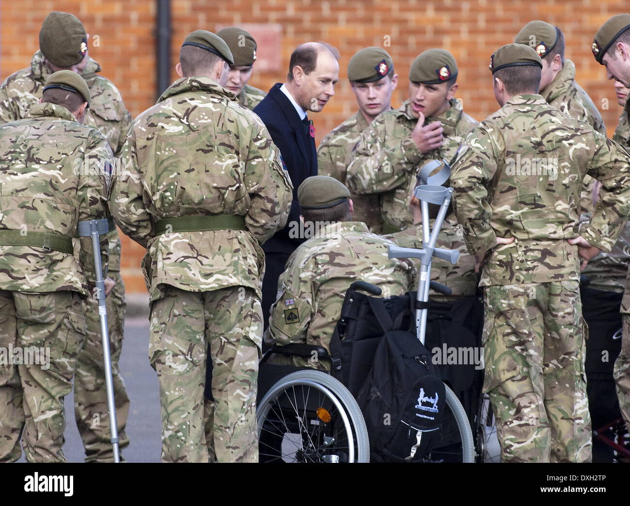 Prince Edward, Earl of Wessex Prinz Philip trafen sich die Soldat ...