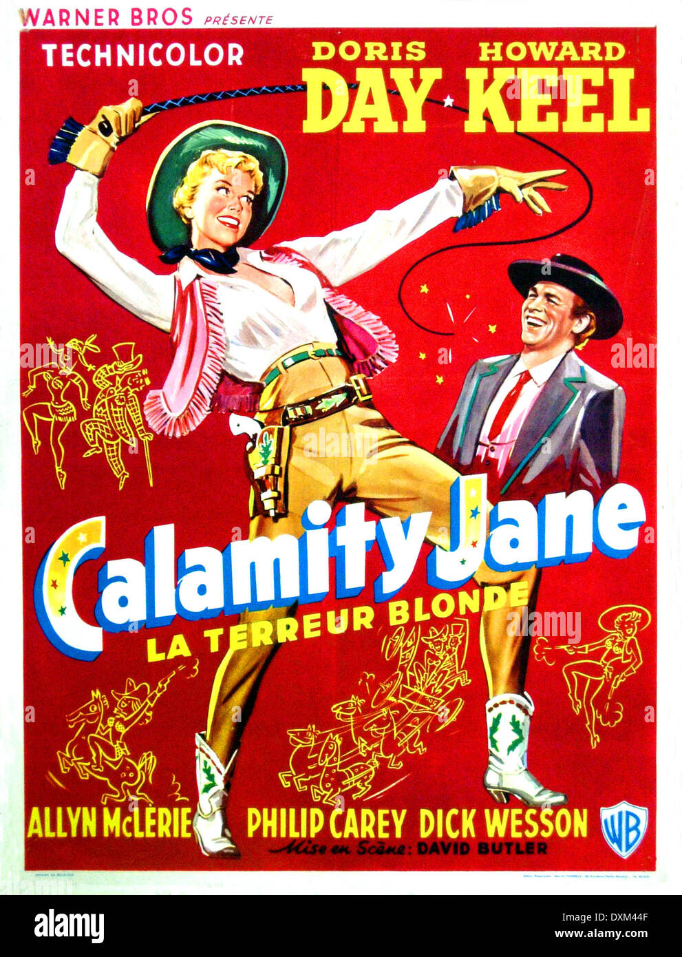 Calamity jane 1953 doris day Ausgeschnittene Stockfotos und -bilder - Alamy