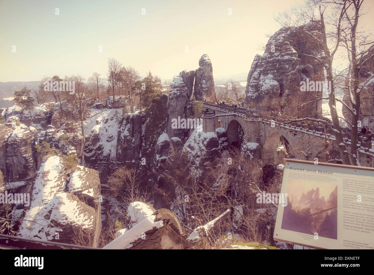 Bastei winterlandschaft -Fotos und -Bildmaterial in hoher Auflösung – Alamy