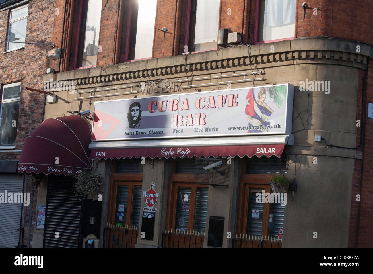 Kuba-Cafe-Bar Viertel Manchester Nordengland Stockfotografie - Alamy