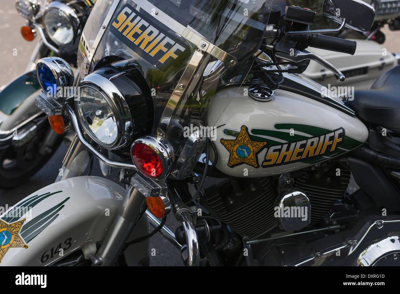 Sheriff Motorrad Stockfotos und -bilder Kaufen - Alamy