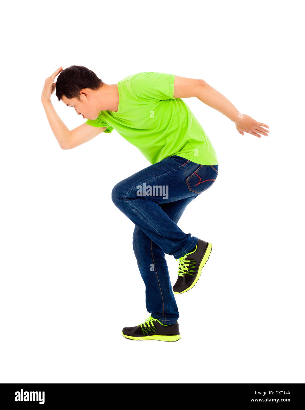 unterhaltsame Jüngling machen eine lustige pose Stockfotografie - Alamy