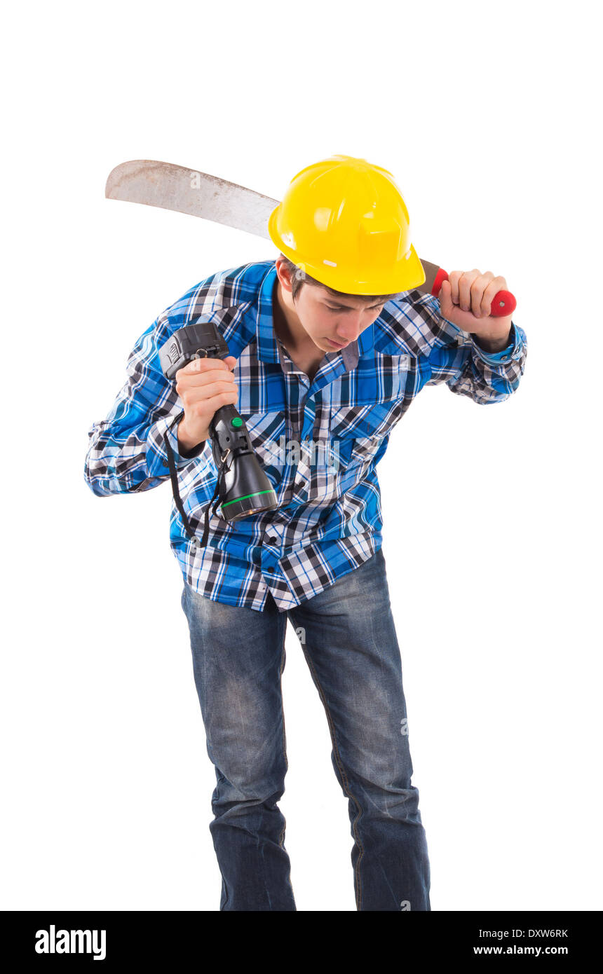 Mann mit machette -Fotos und -Bildmaterial in hoher Auflösung – Alamy