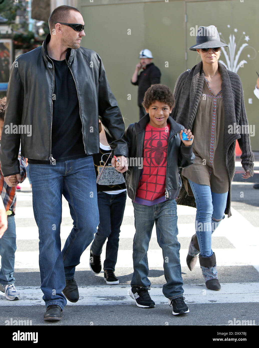 Heidi Klum mit ihren Kindern Henry Leni Lou Sulola Johan Samuel gesehen ...