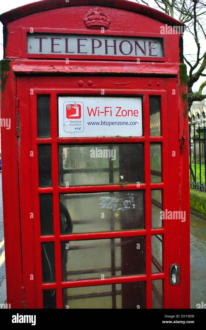 Telefon-Box wi-Fi Zone www.btopenzone.com Stockfotografie - Alamy