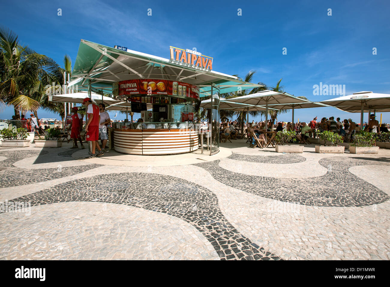 Rio De Janeiro, Copacabana, Avenida Atlantica, Mosaik von Roberto Burle ...