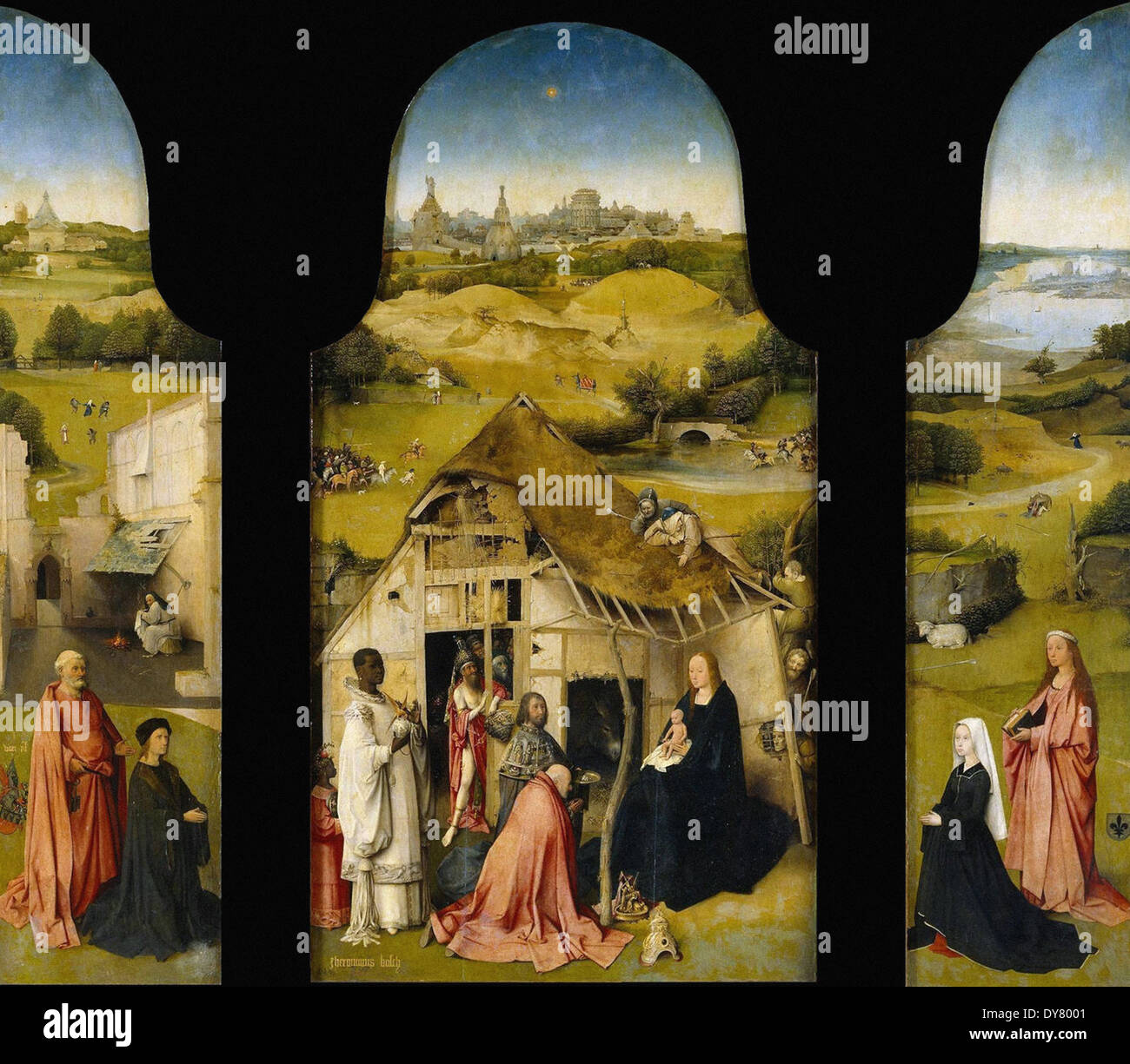 Geschichte Hieronymus Bosch Anbetung Stockfotos und -bilder Kaufen - Alamy