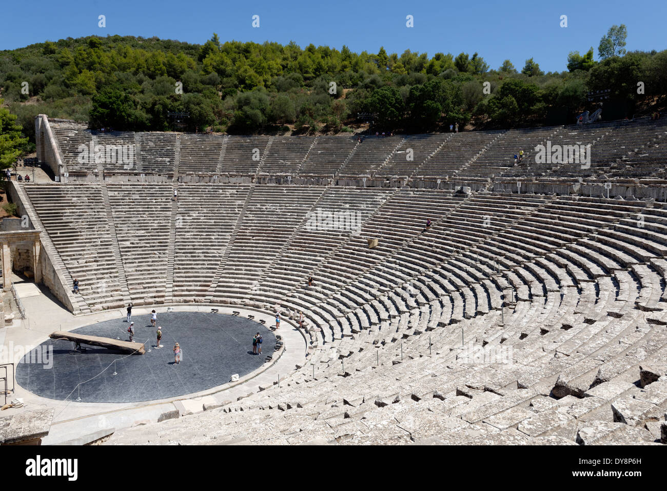 Das antike griechische Theater im Sanctuary Asklepios (Äskulap ...