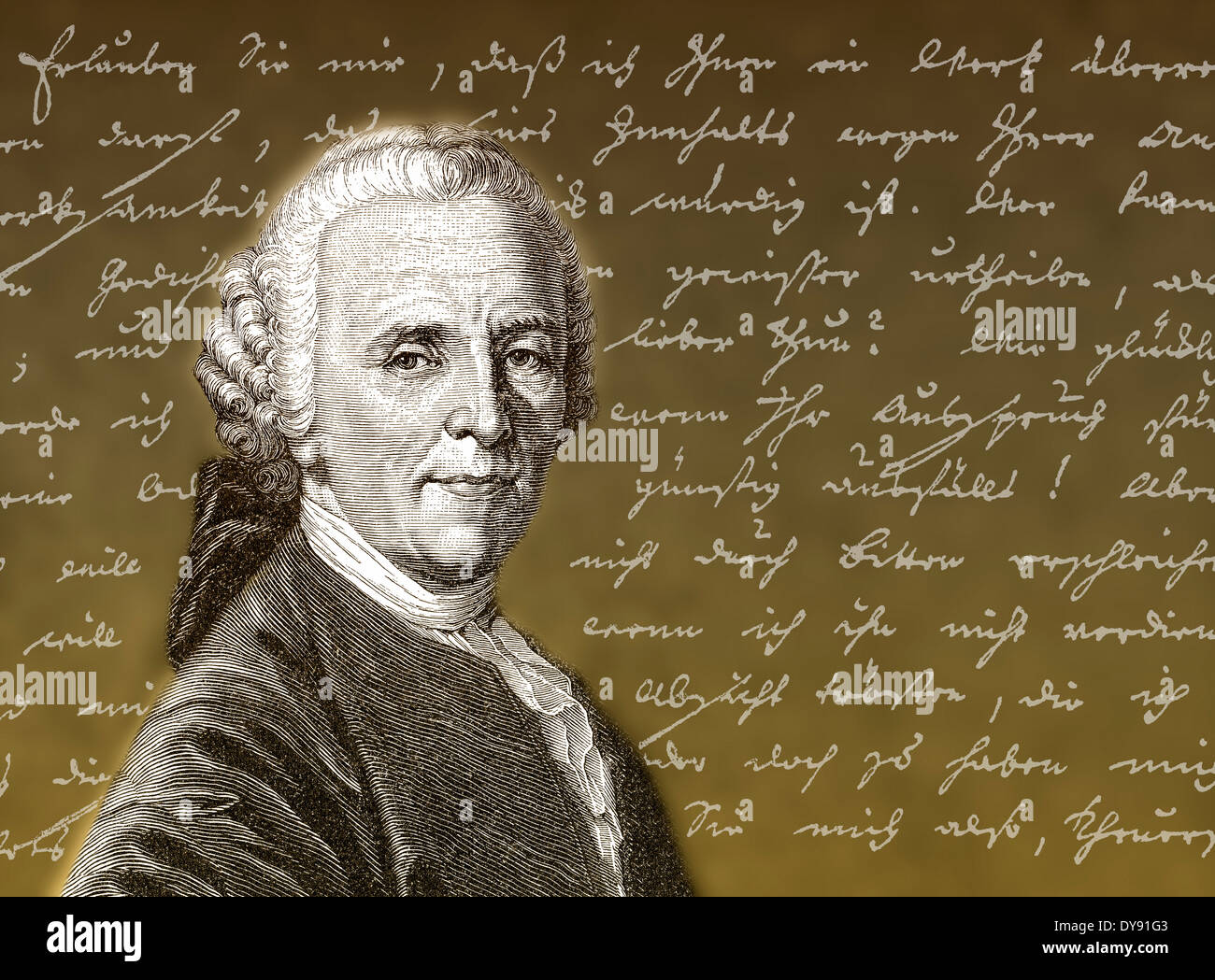 Historisches manuskript deutscher dichter und schriftsteller -Fotos und ...