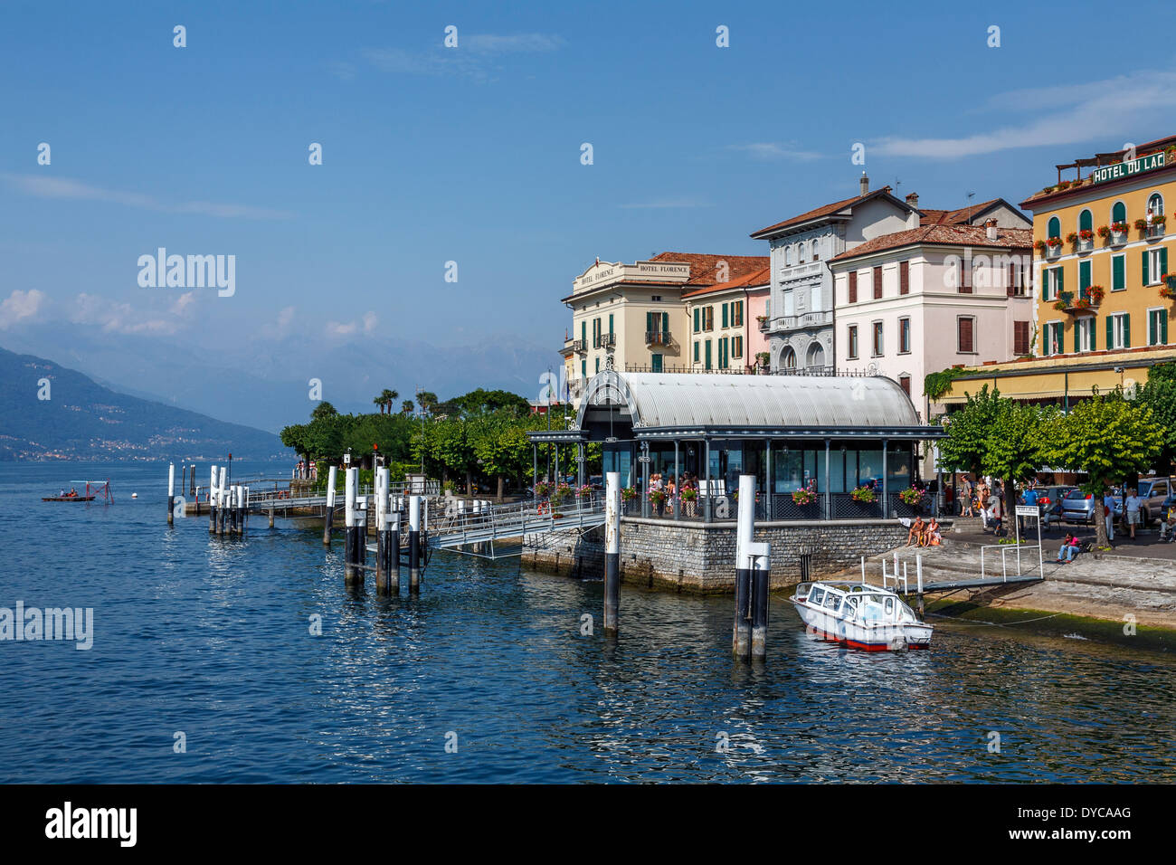 Ferry Terminal, Bellagio, Comer See, Italien Stockfotografie - Alamy