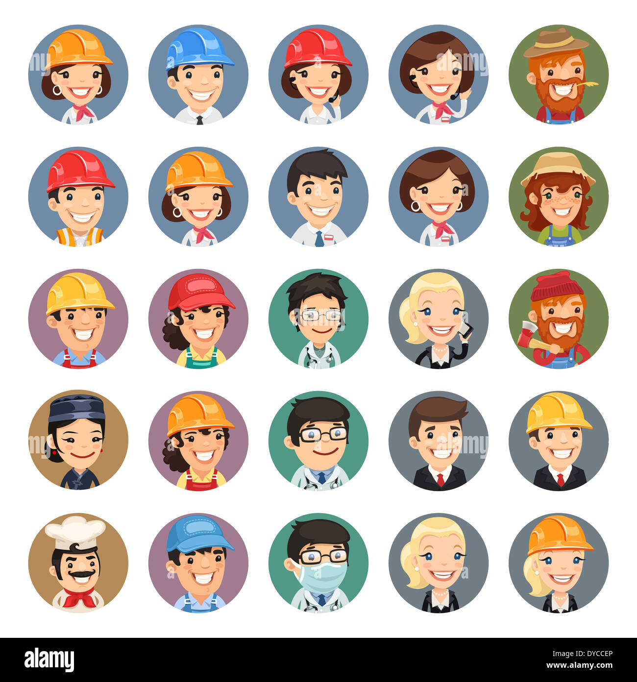Berufe Vector Zeichen Symbole Set1.1 Stockfotografie - Alamy