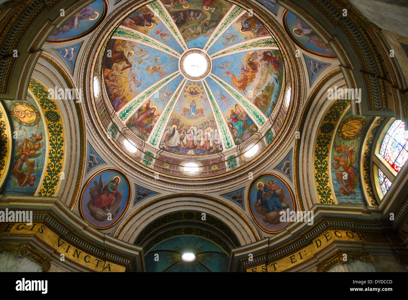 Decke in der Kirche der Karmeliter Stella Maris Kloster auf dem Berg Karmel, Haifa, Israel ...