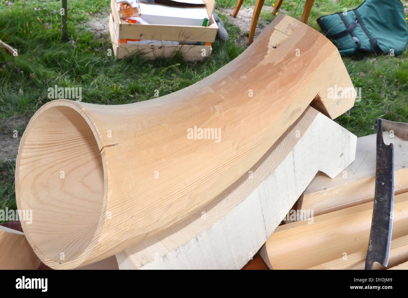Alphorn-Alphorn-Musik cor des Alpes klingen Schweiz Europa Valais ...