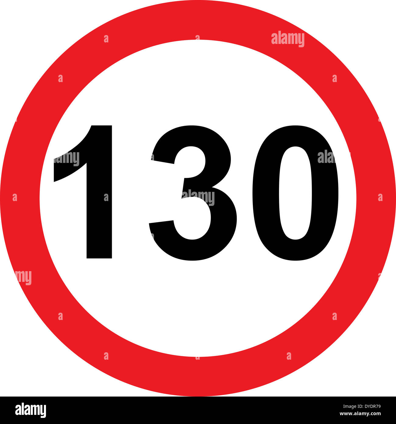 Speed Limit 130 Stockfotos & Speed Limit 130 Bilder - Alamy