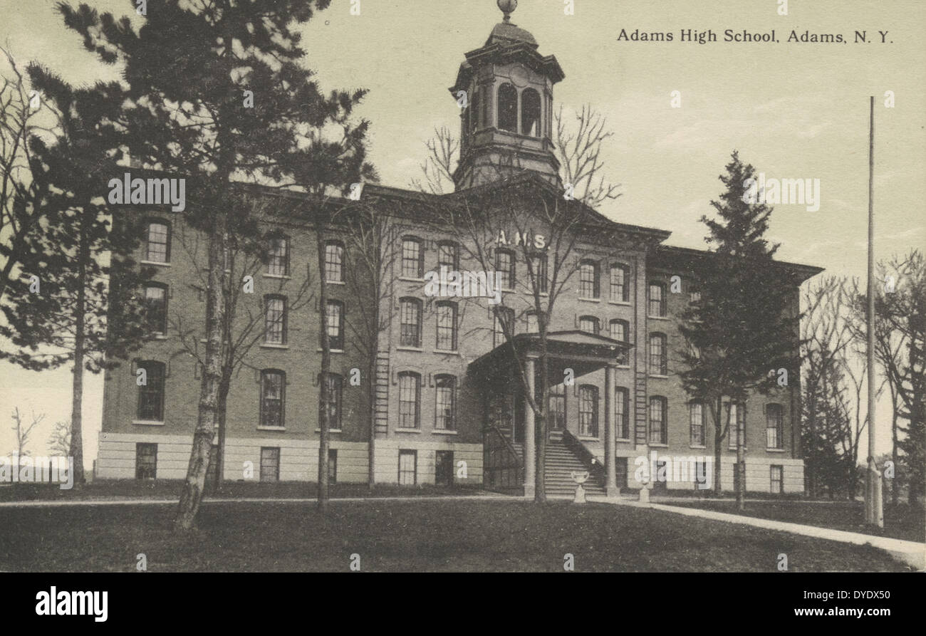 Die Adams High School in Adams, New York, ist ein historisches ...
