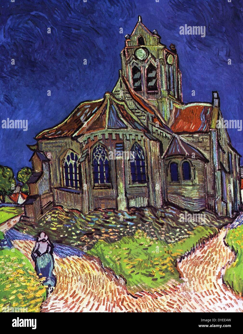 Vincent van Goghs die Kirche von Auvers 1890 A.D Stockfotografie - Alamy
