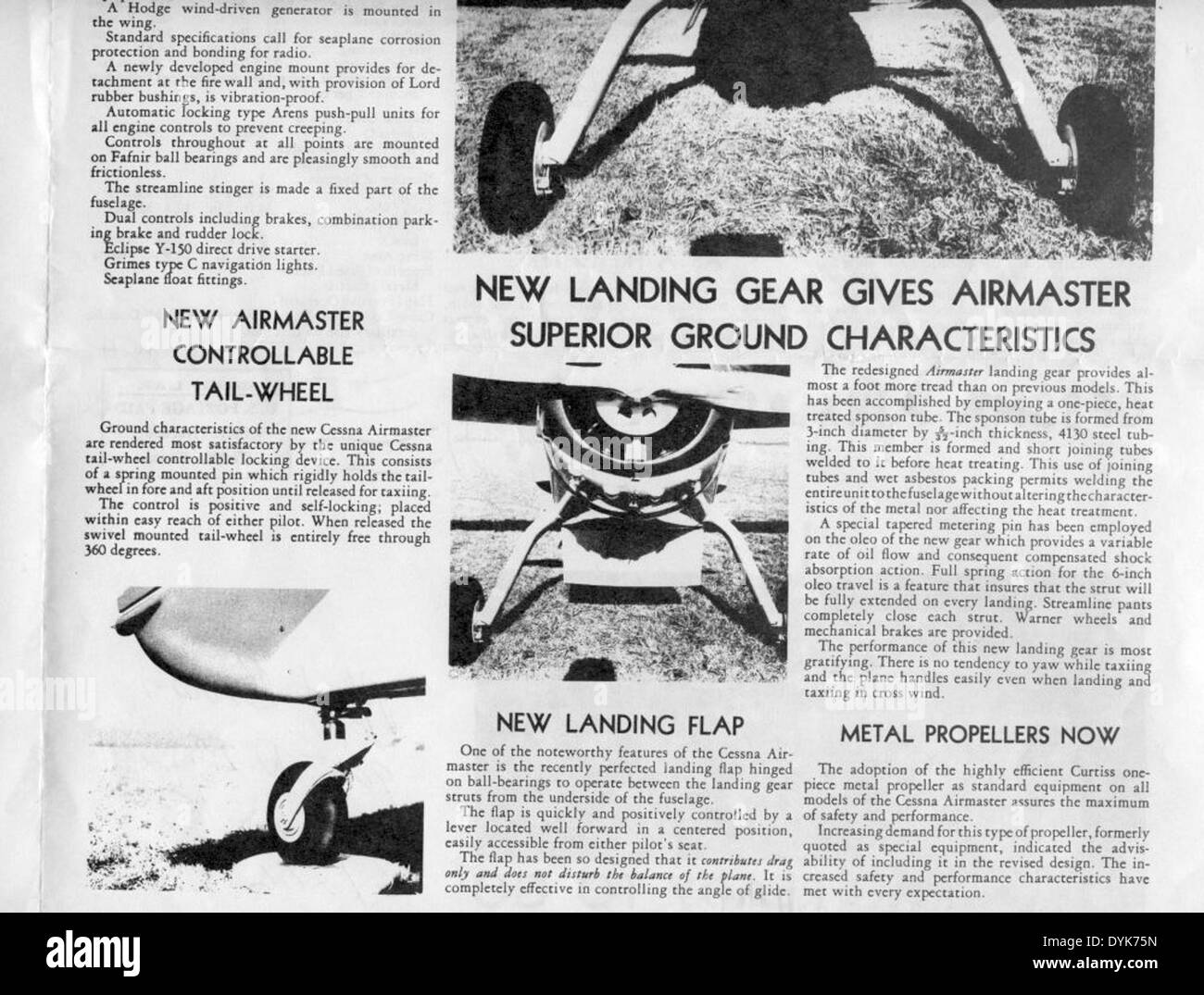 Die Cessna Airmaster #6 von 1938, geflogen von Testpilot Mort Brown ...