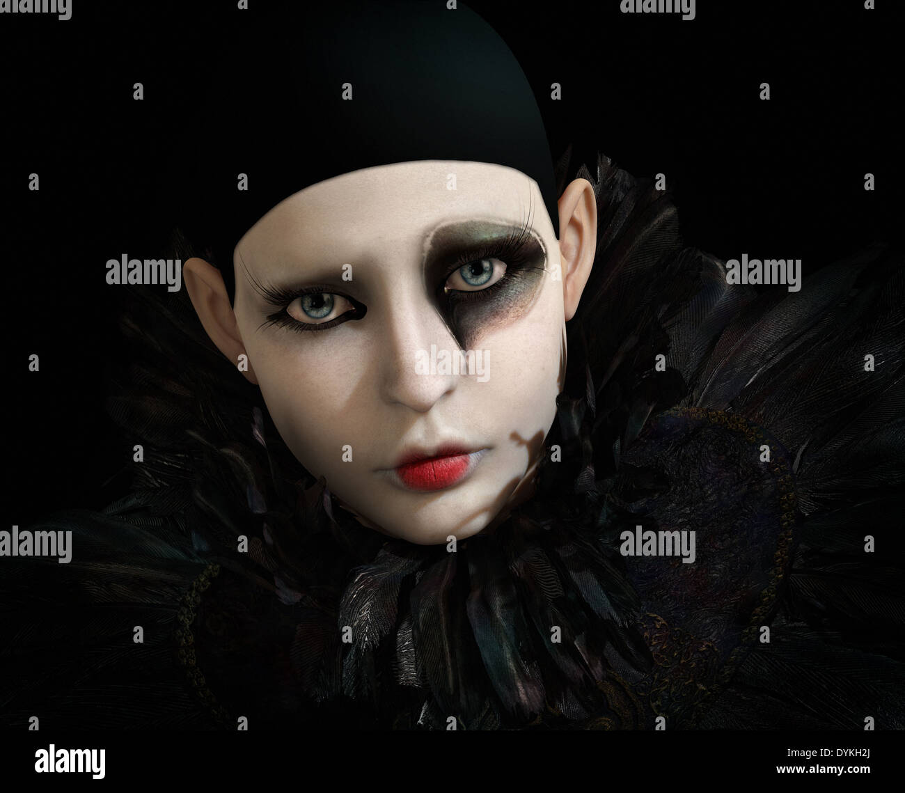 Gesicht pierrot -Fotos und -Bildmaterial in hoher Auflösung – Alamy