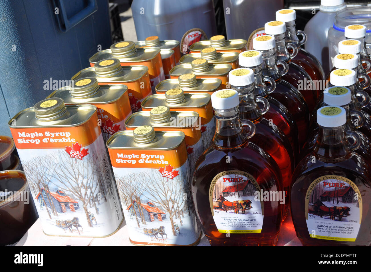 Verkauf von ahornsirup -Fotos und -Bildmaterial in hoher Auflösung – Alamy