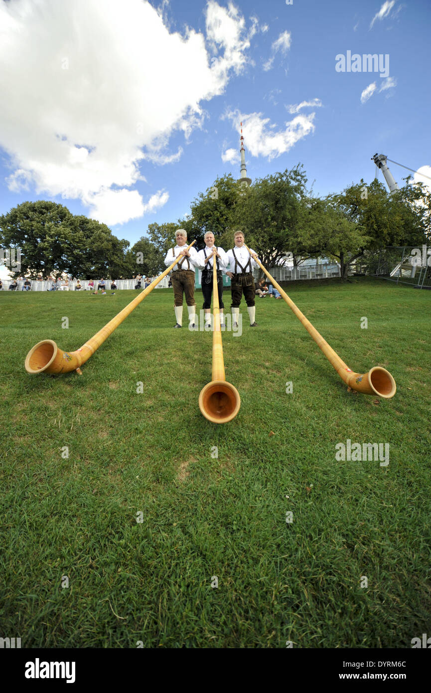 Alphorn Playing Stockfotos & Alphorn Playing Bilder - Alamy