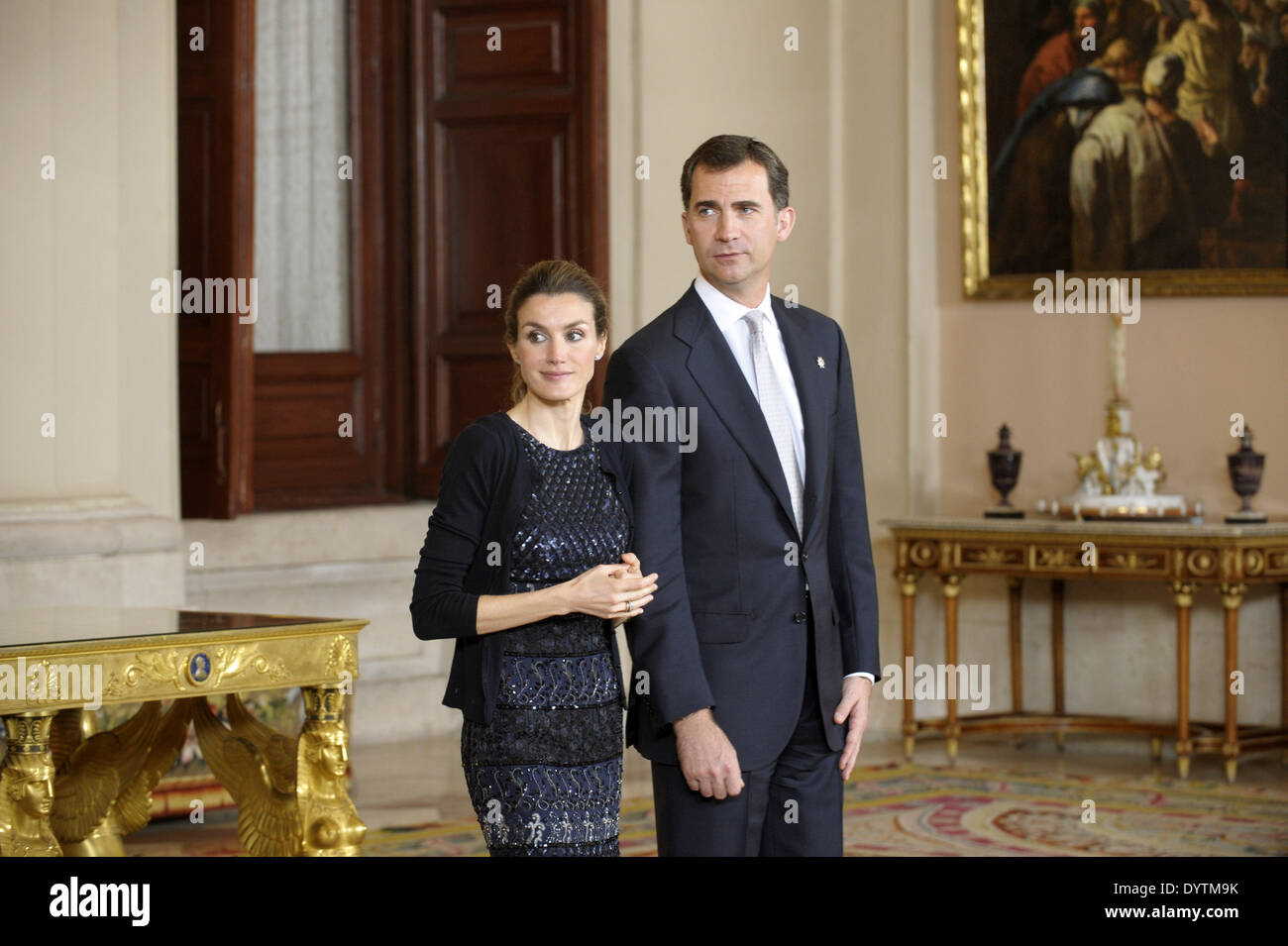 Prinz felipe und prinzessin letizia von spanien Stockfotos und -bilder ...