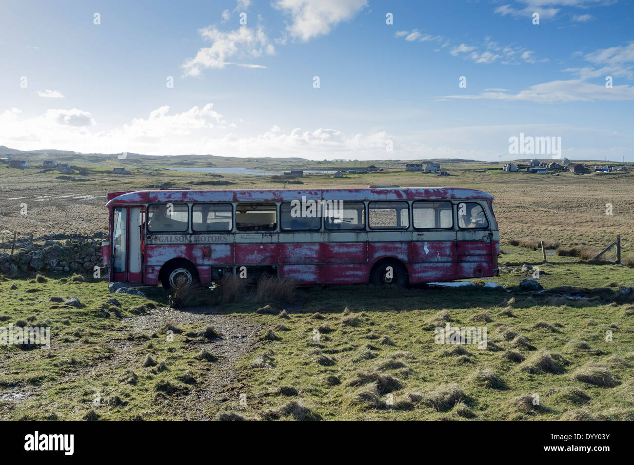 Alten Galston Bus Wrack Bragar Isle of Lewis Scotland UK ...