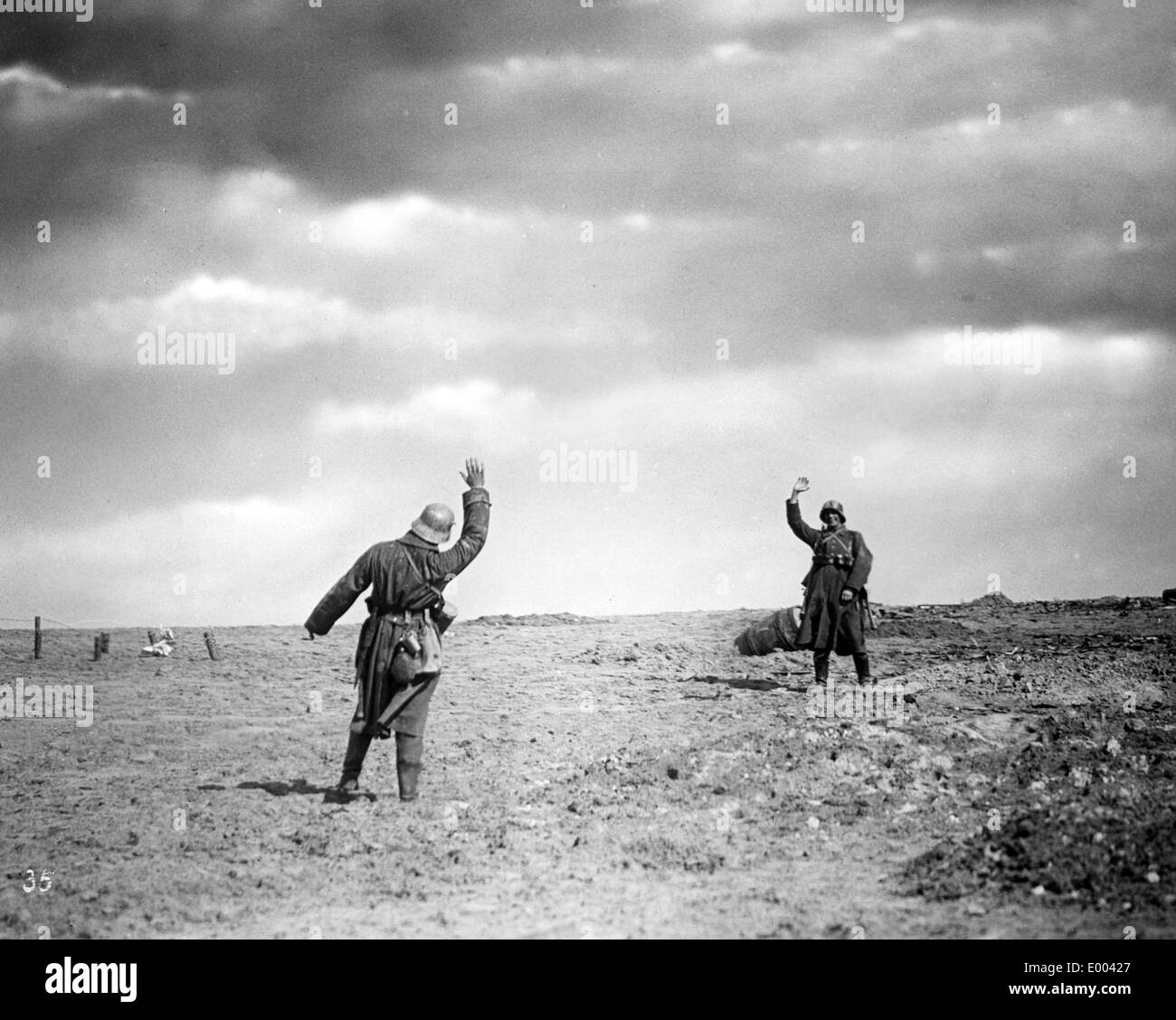 Deutsche Soldaten feiern den Waffenstillstand 1918 Stockfotografie - Alamy