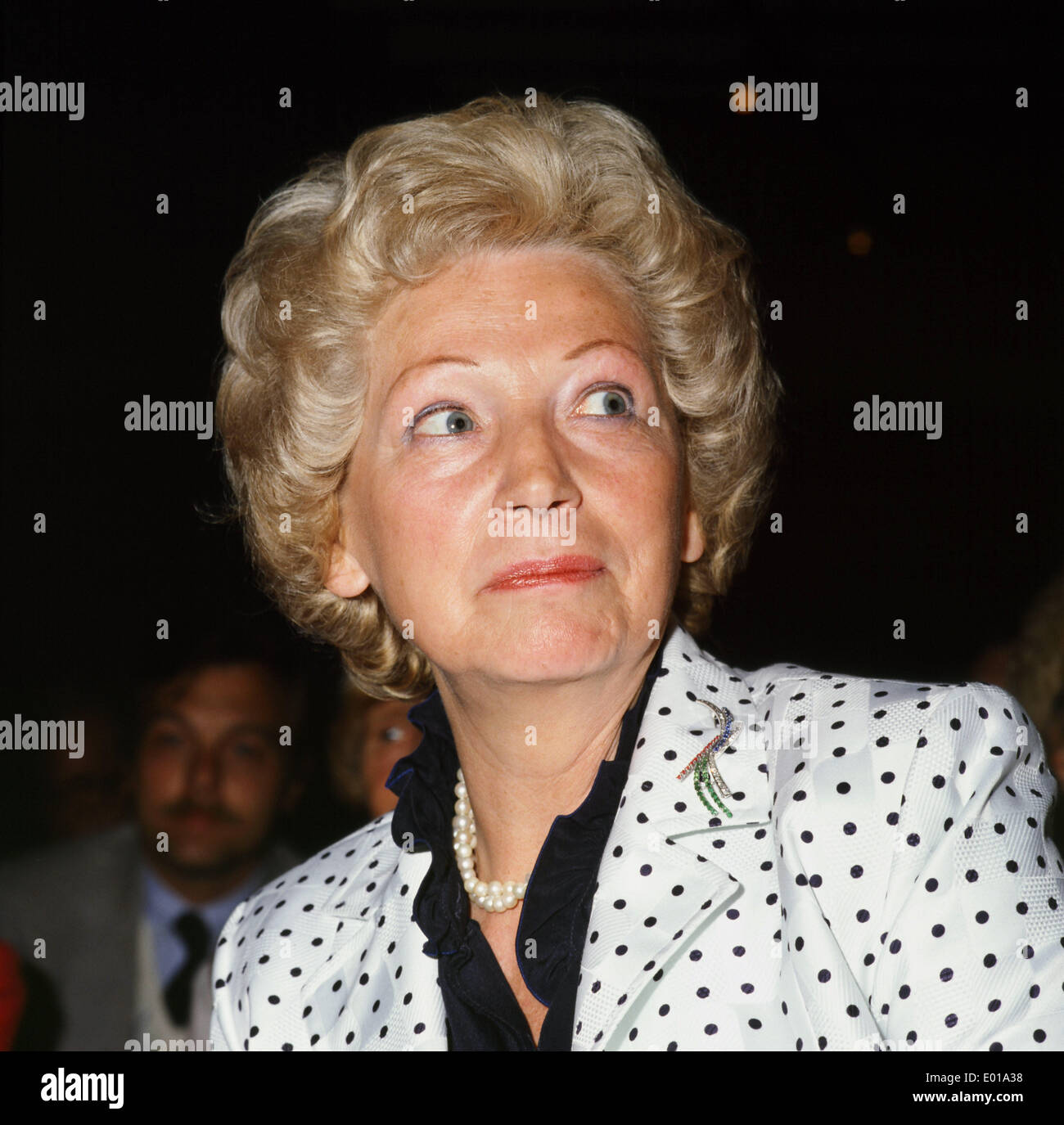 Annemarie Renger, 1982 Stockfotografie - Alamy