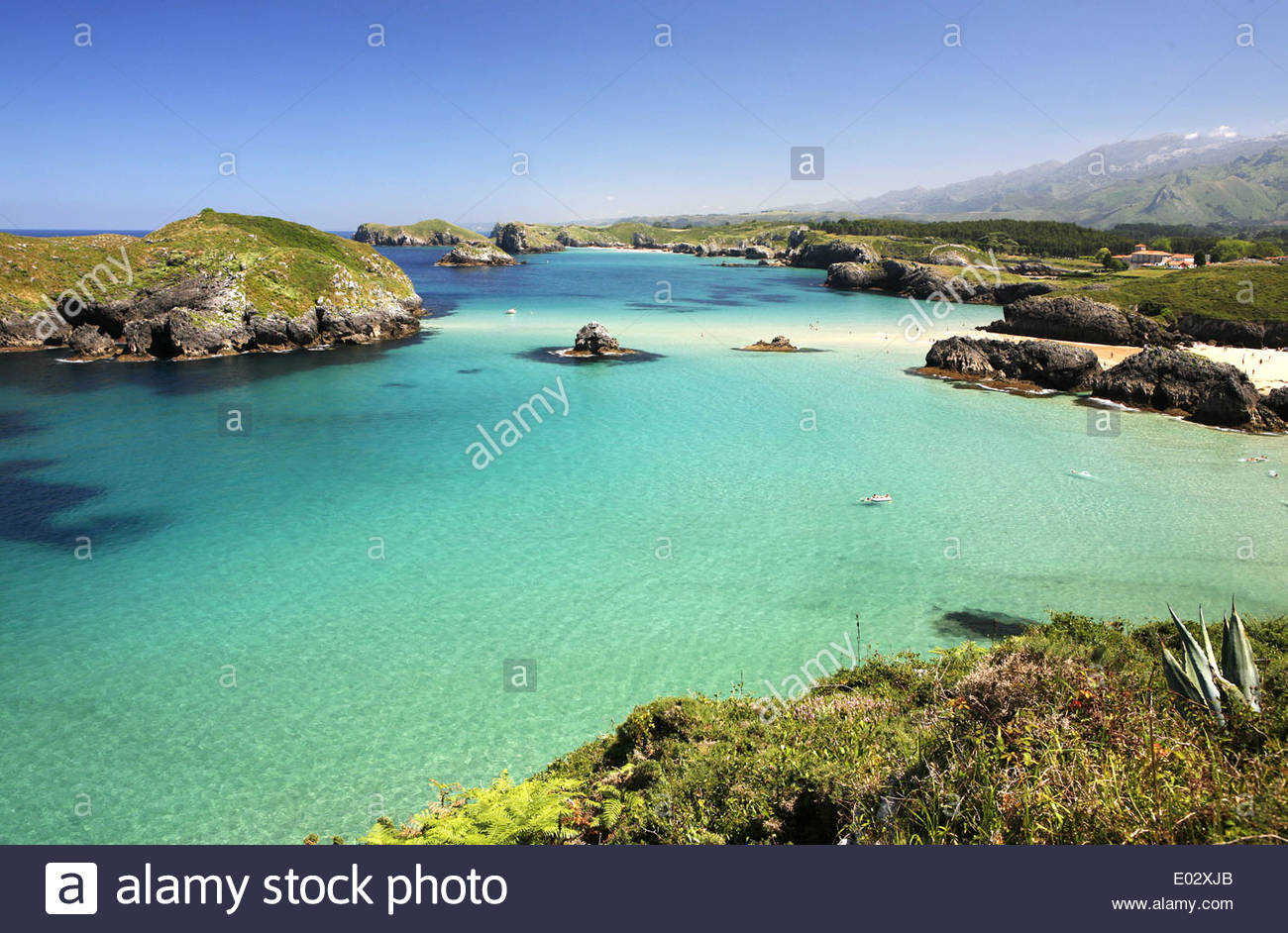 Atlantik Atlantikküste nördlichen Spanien Costa Verde Asturien ...