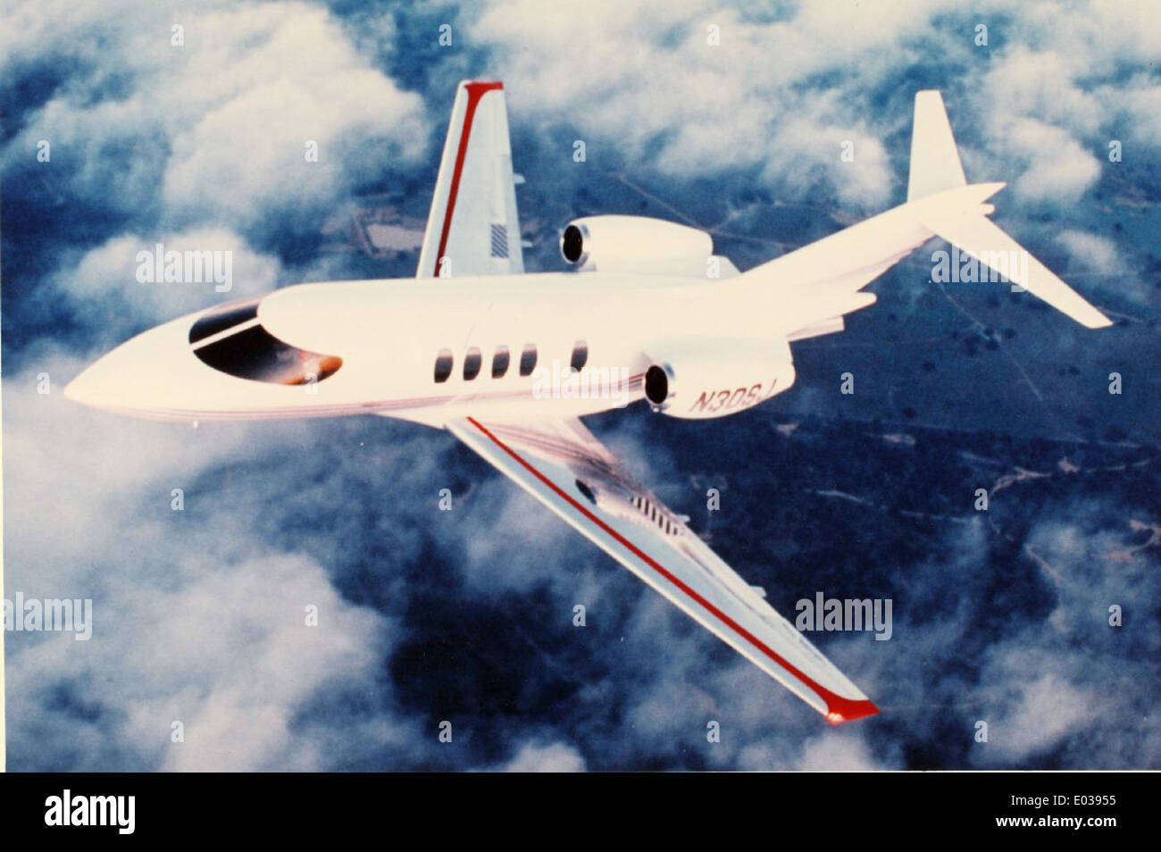 Der SyberJet SJ-30-2, ein von Sino Swearingen entwickeltes Geschäftsjet ...